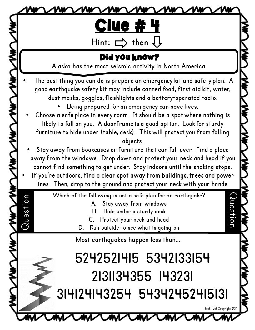 Earthquakes ESCAPE ROOM! - Amped Up Learning