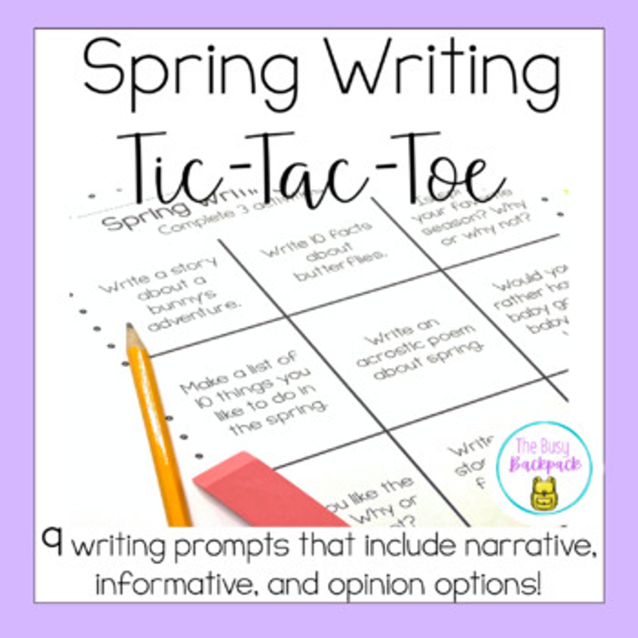 Spring Writing Prompts Narrative Opinion Informative