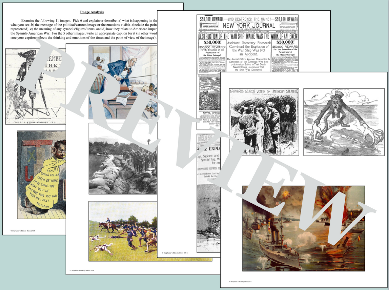 Spanish-American War Primary Source and Image Analysis