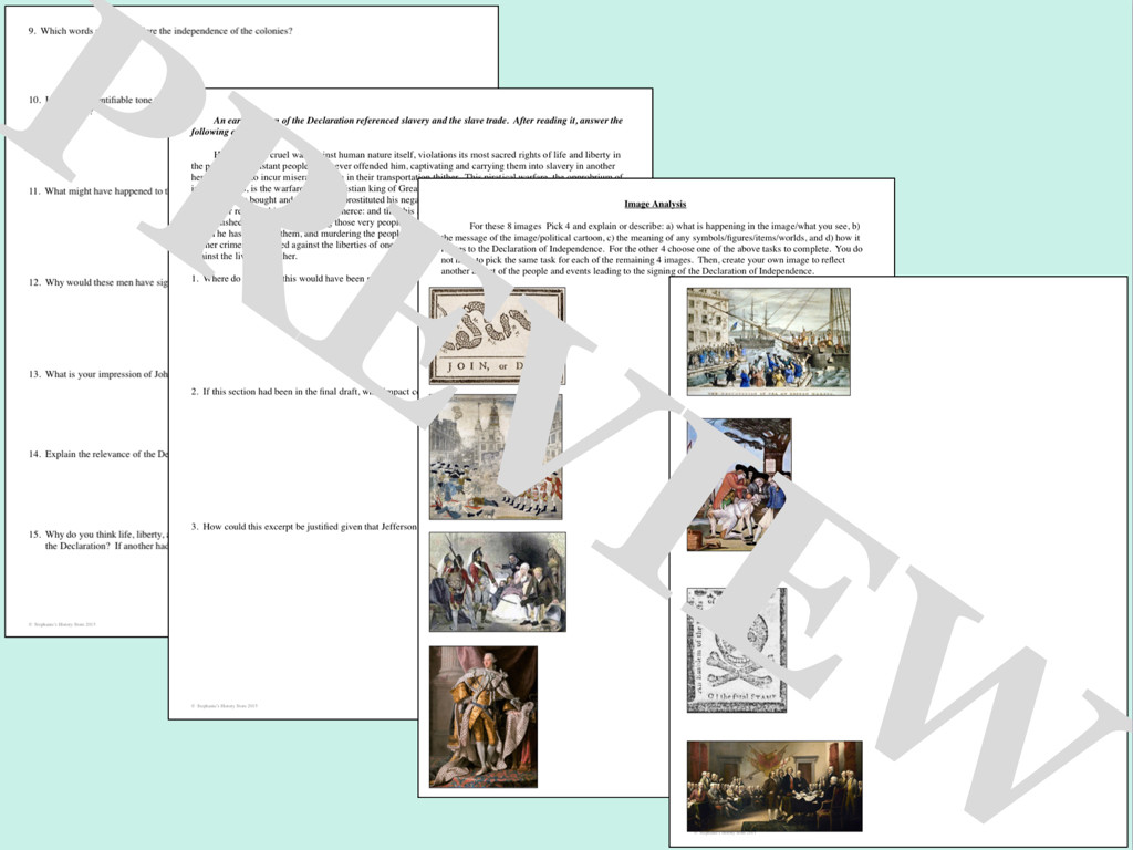 Declaration of Independence Bundle