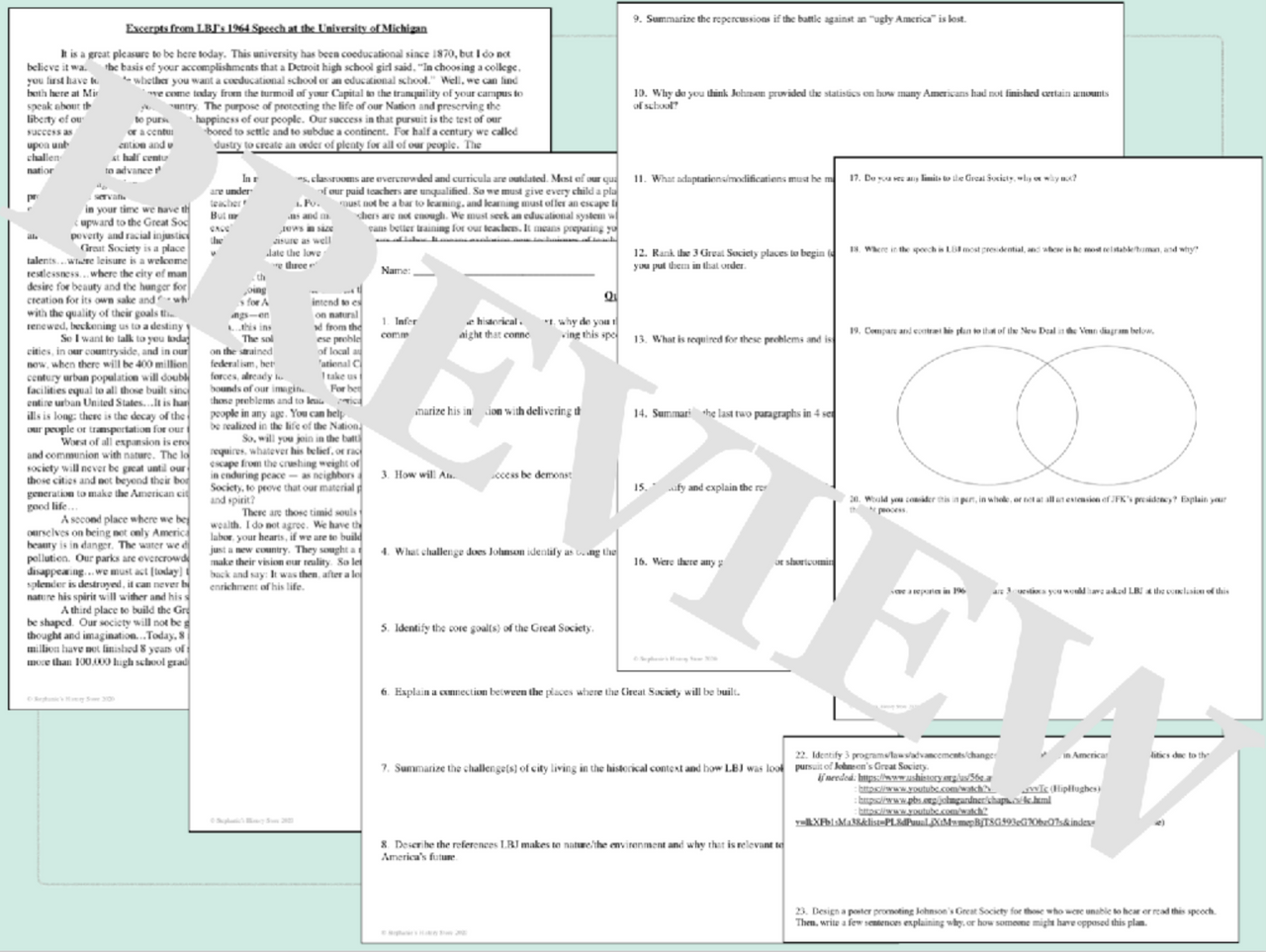 The Great Society Primary Source Analysis