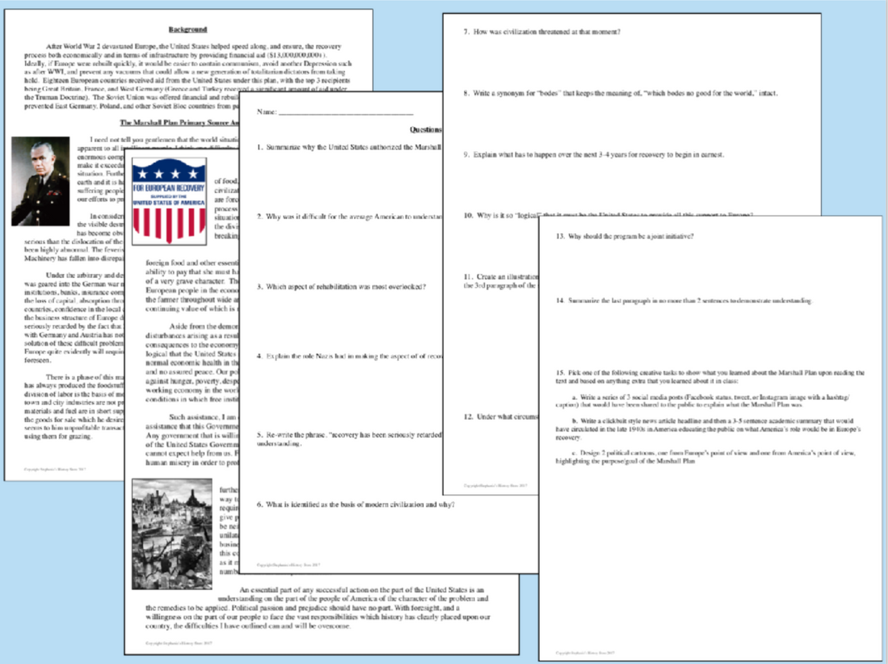 The Marshall Plan Primary Source Analysis