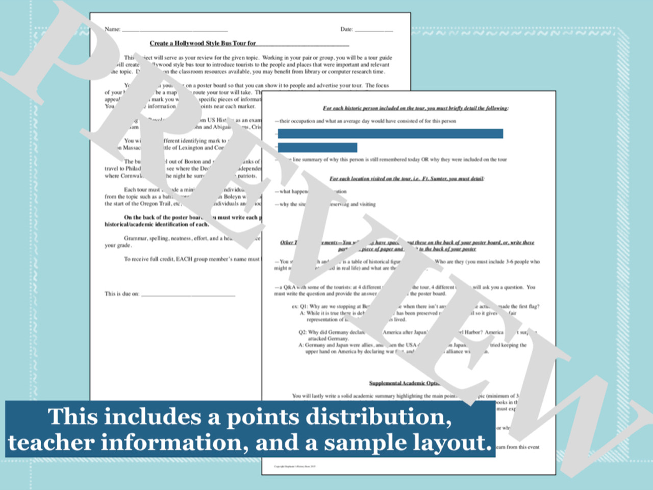 Activities and Projects for ANY Social Studies Topic BUNDLE