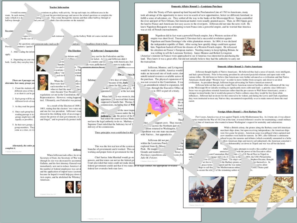 President Thomas Jefferson Gallery Walk