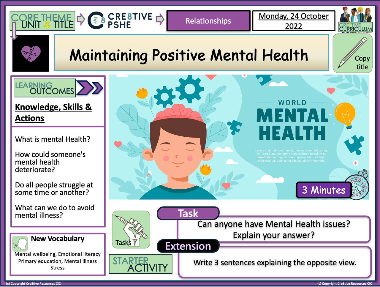 Maintaining Positive Mental Health - Amped Up Learning