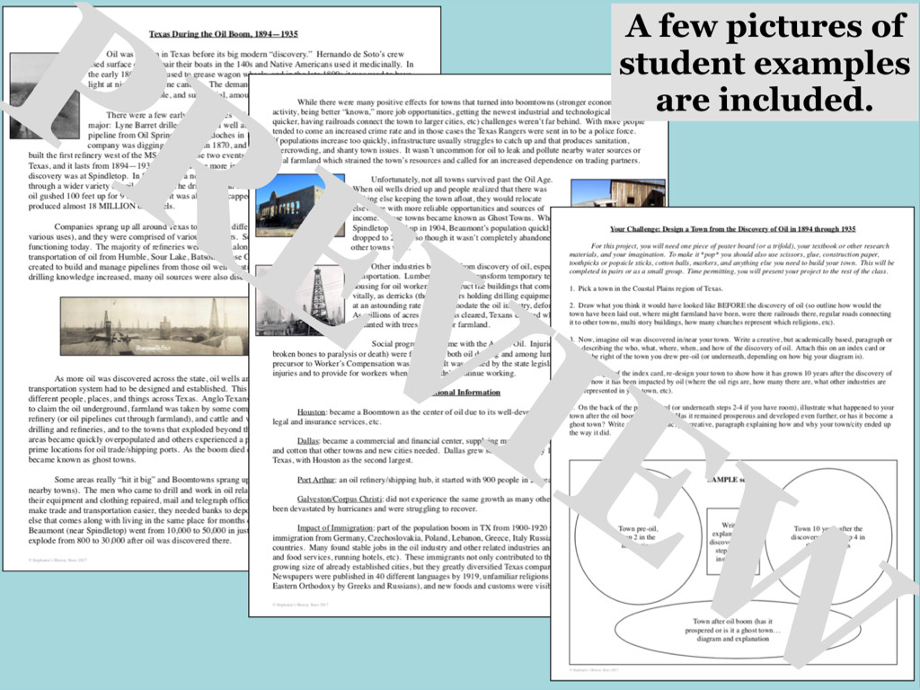 Oil and the Progressive Era in Texas Bundle