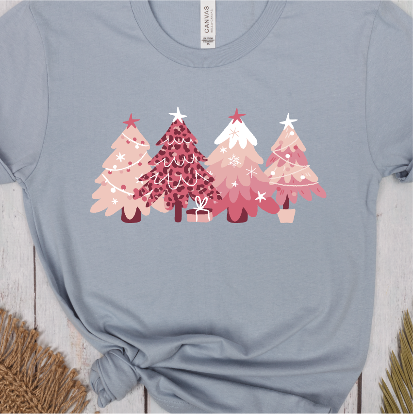 "Pink Christmas Trees" Shirt