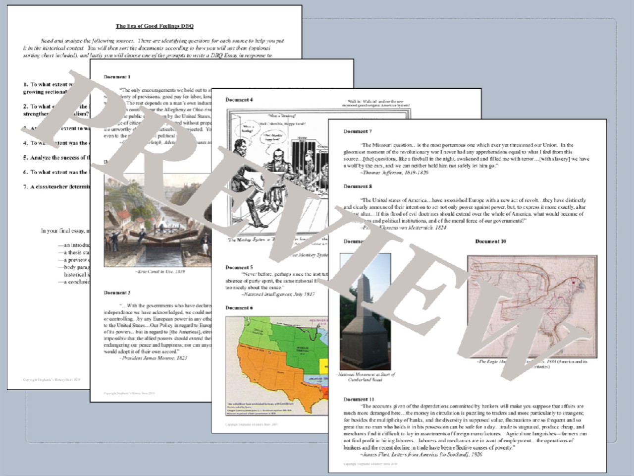 Era of Good Feelings DBQ