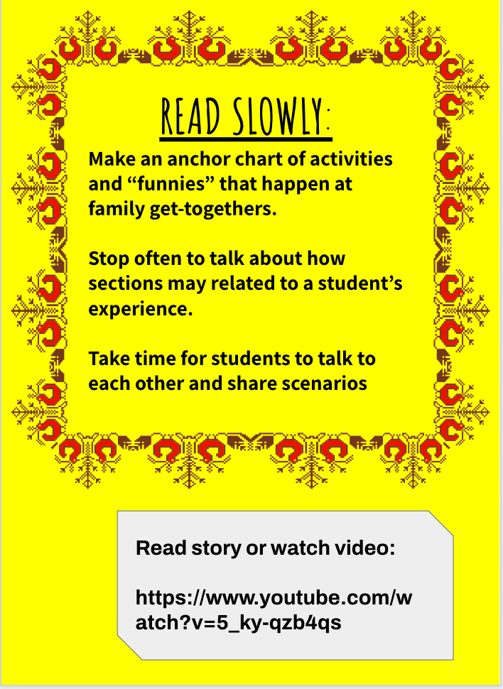 THE RELATIVES CAME READING LESSONS & ACTIVITIES PACKET - Amped Up Learning
