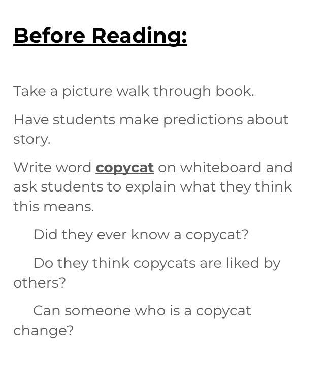 RUBY THE COPYCAT READING LESSONS WITH ACTIVITIES - Amped Up Learning