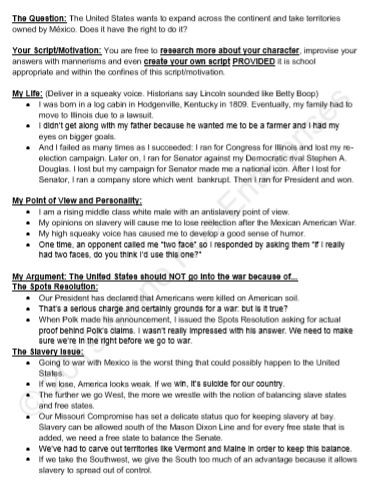 Historical Theater: Mexican American War - Amped Up Learning