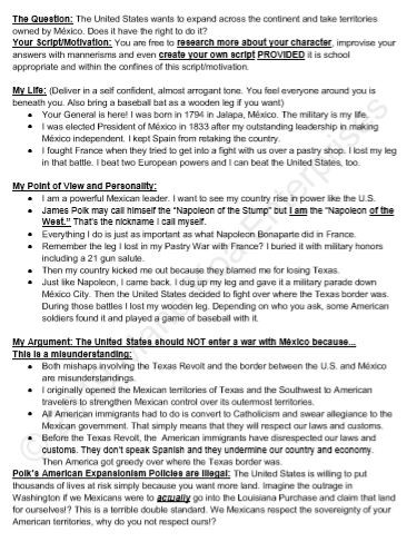 Historical Theater: Mexican American War - Amped Up Learning