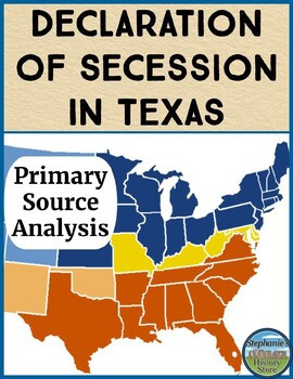 Texas Declaration of Secession Primary Source Analysis