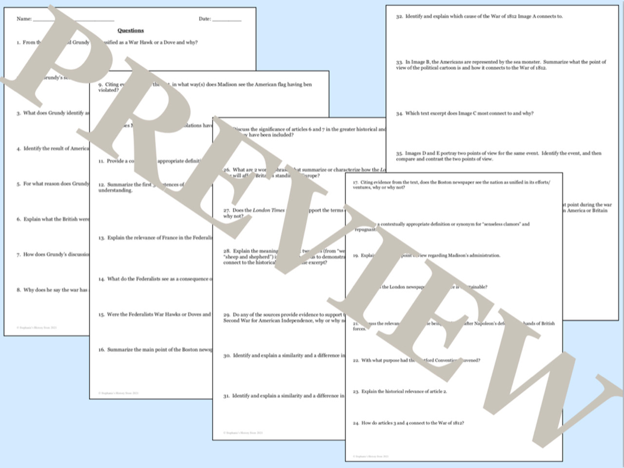 The War of 1812 Bundle