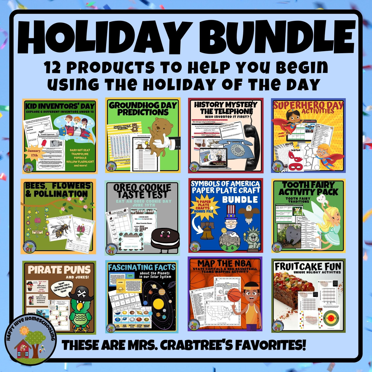 Year Long Holiday Bundle - Amped Up Learning