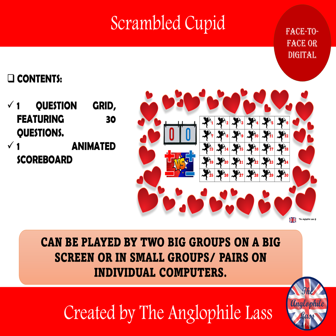 Valentine's day vocabulary game | Digital unscramble| Grade 11 - 12 ...