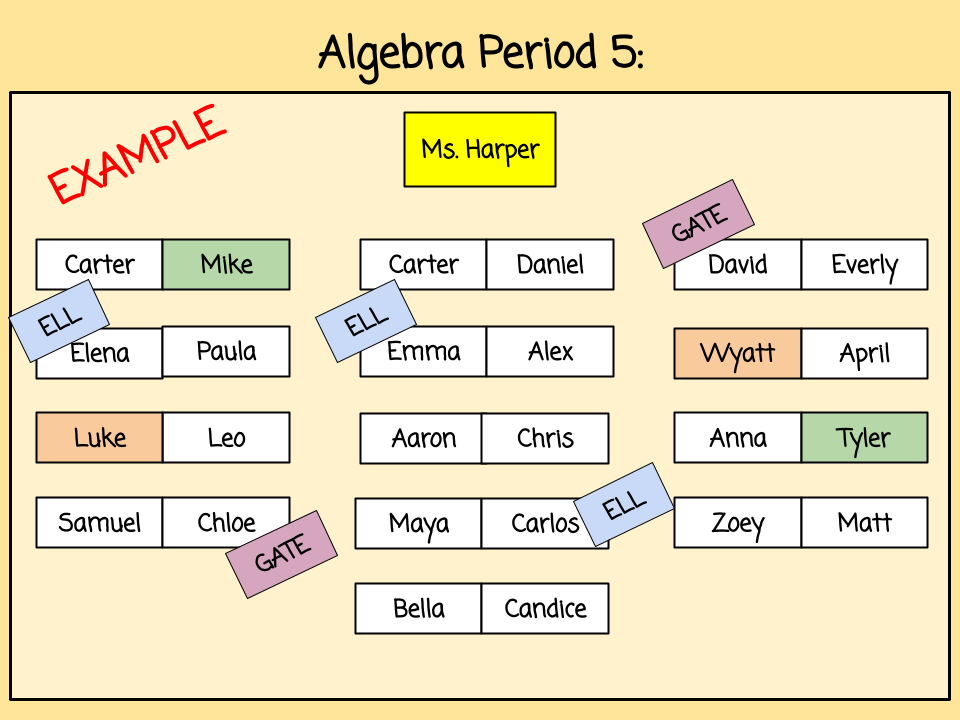 Seating Charts - Digital - Amped Up Learning