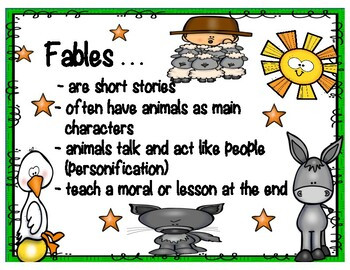 Four Fantastic Fables! - Amped Up Learning