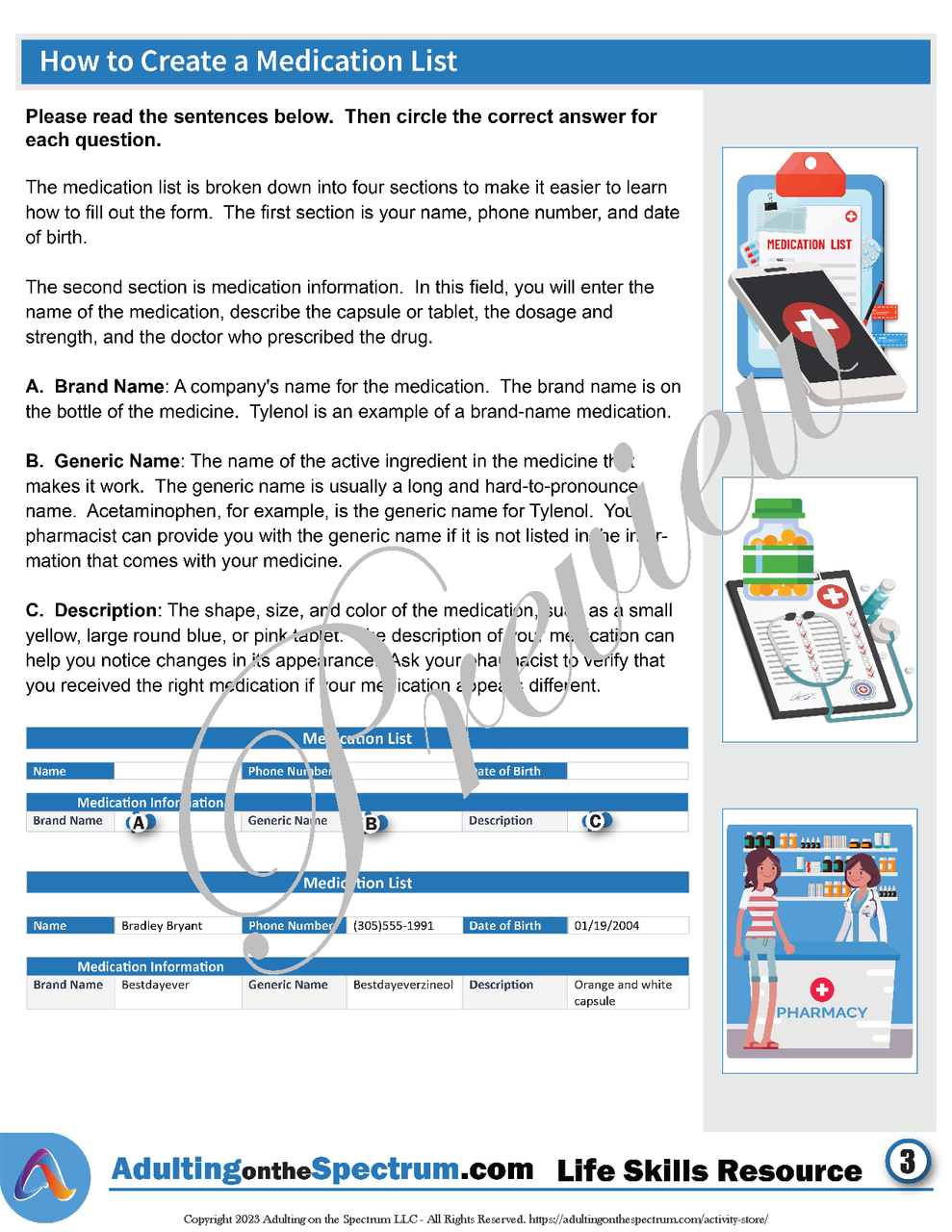 Essential Life Skills Activity for Teens and Adults - How to Create a ...
