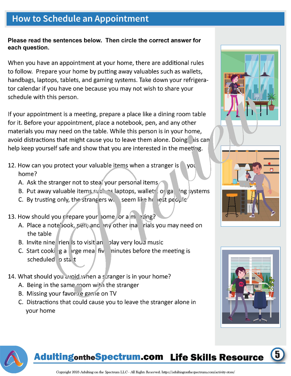 Essential Life Skills Activity for Teens and Adults - How to Schedule ...