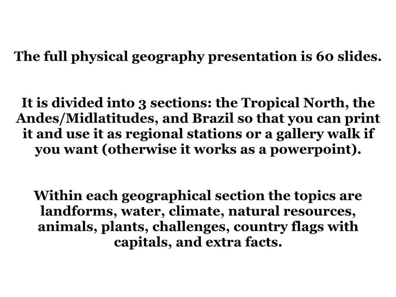 South America Physical Geography Overview