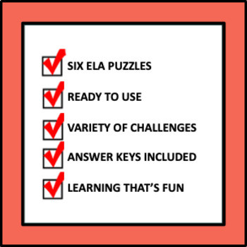 ELA Puzzles: Set 6