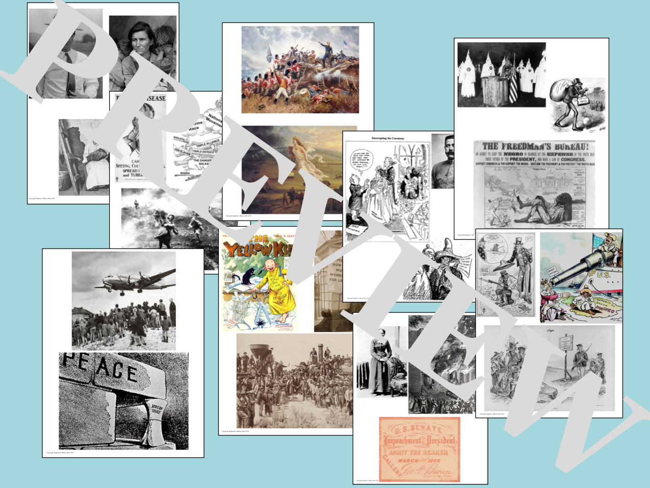 US History Maps and Images Analysis