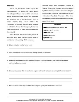 Biography: Nat Turner - Amped Up Learning