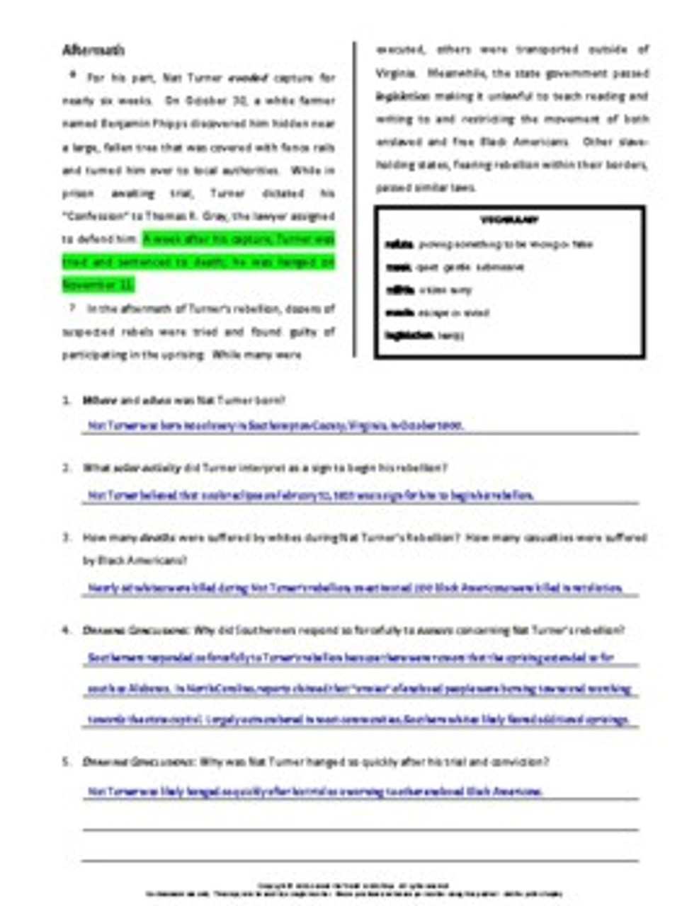 Biography: Nat Turner - Amped Up Learning