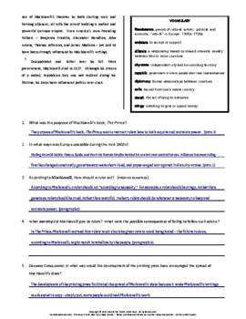 Biography: Niccolò Machiavelli - Amped Up Learning