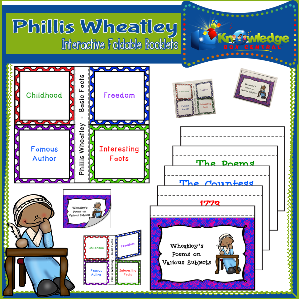 Phillis Wheatley Interactive Foldable Booklets