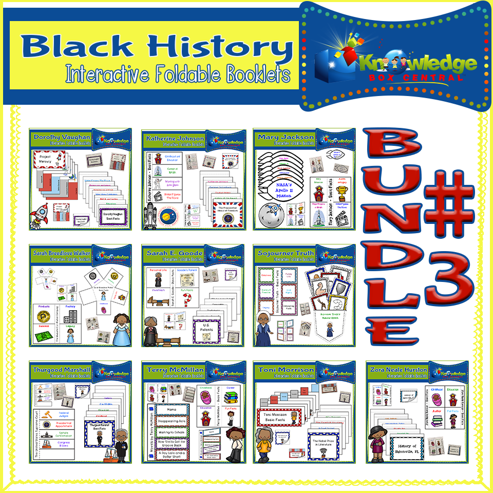 Black History Interactive Foldables Bundle #3