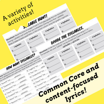 Multisyllabic Passages and Activities Using Pop/Rap Songs - Amped Up ...