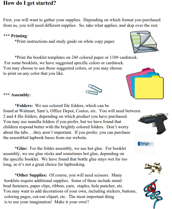 North Carolina State History Lapbook