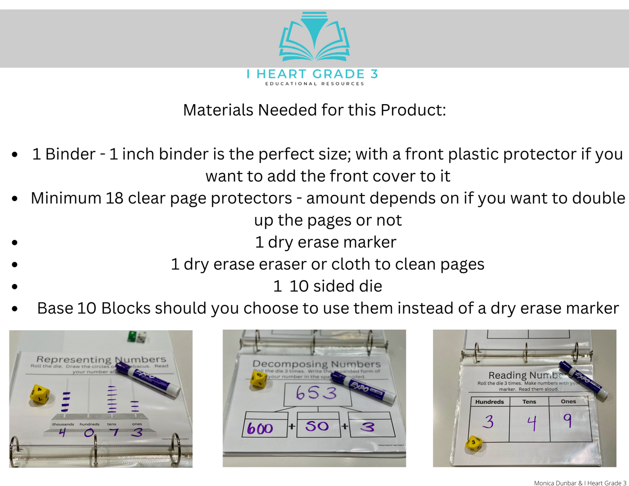 Adapted IEP Math Binder: Base 10 - Amped Up Learning