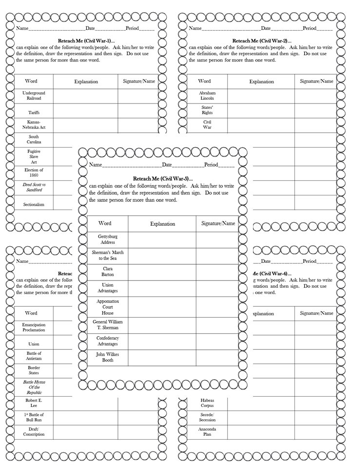 Reteach Me - Civil War - Amped Up Learning