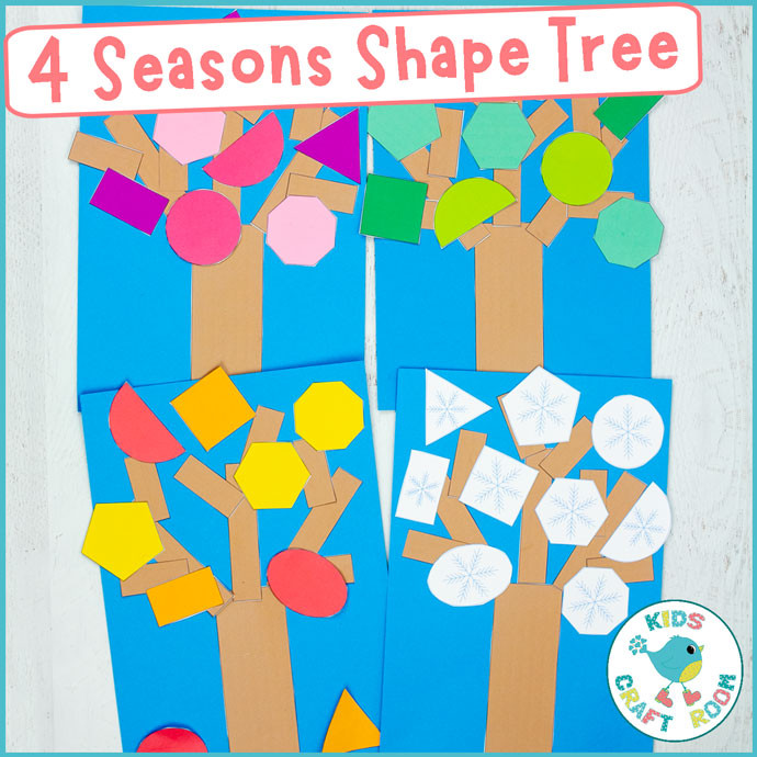 2D Shapes Four Seasons Tree