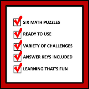 Math Puzzles for Early Finishers: Set 1