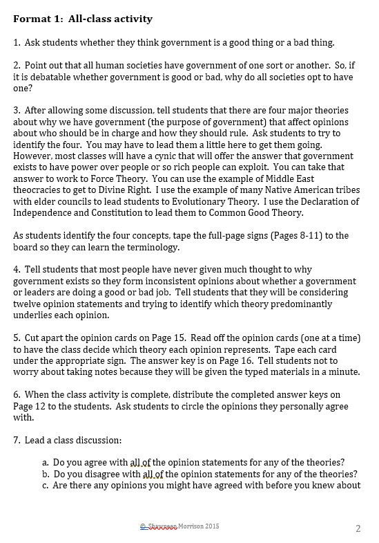 Introduction to Government: What is Good, Effective Government? - Amped ...