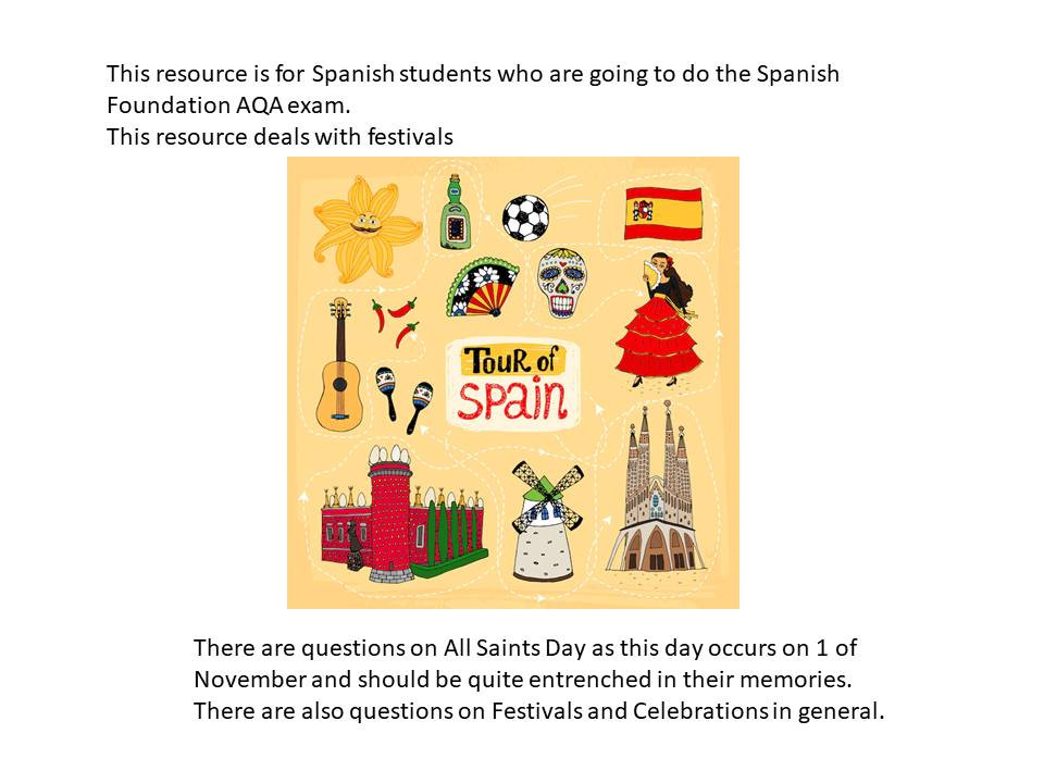 FESTIVALES (SPANISH) fOUNDATION - Amped Up Learning