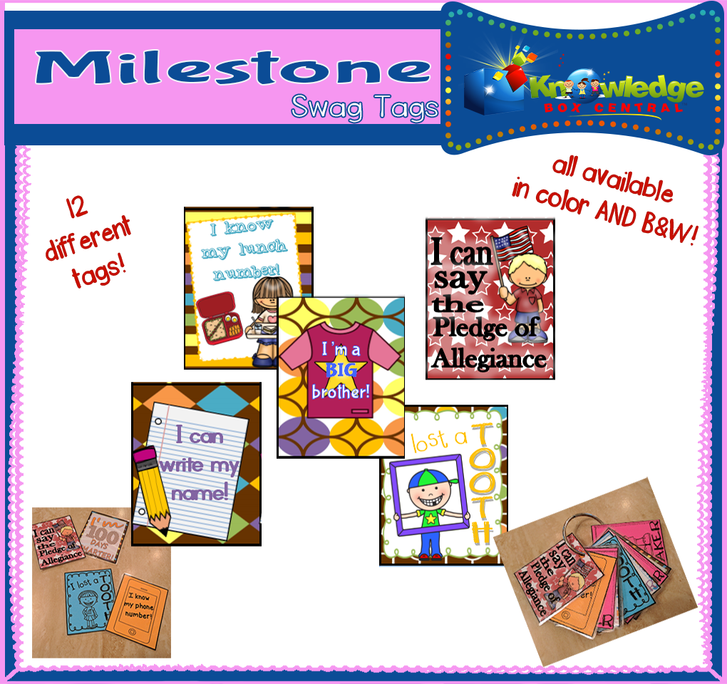 Milestone Swag Tags