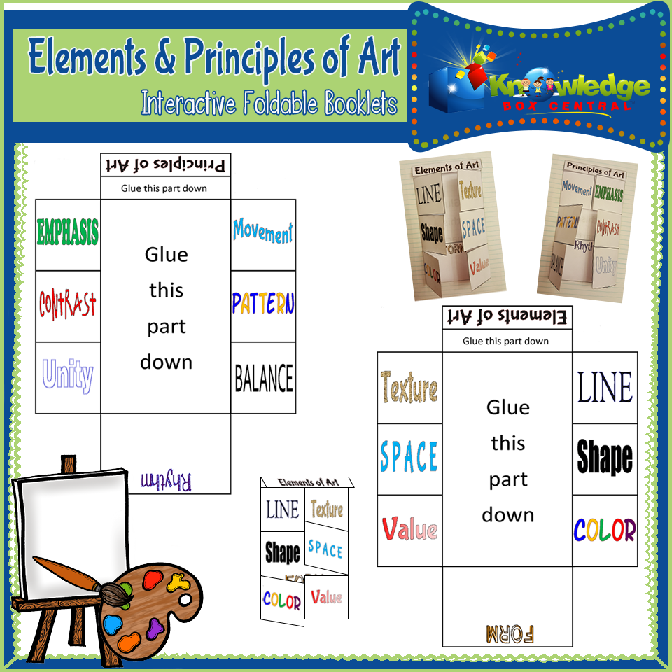 Elements & Properties of Art Interactive Foldable Booklets