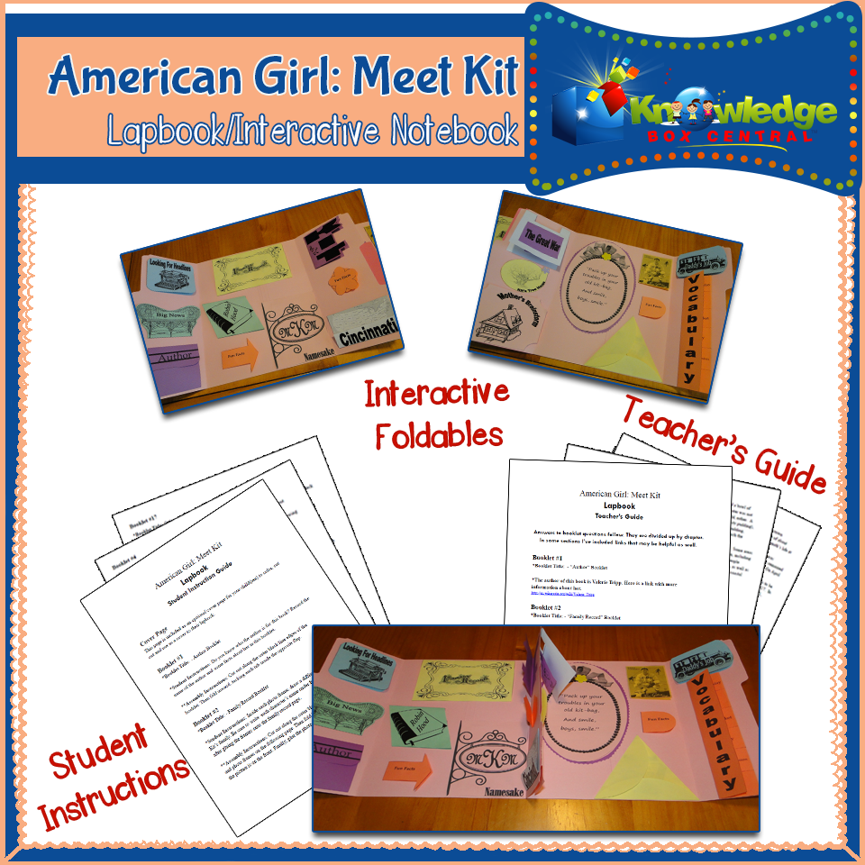 American Girl: Meet Kit Lapbook