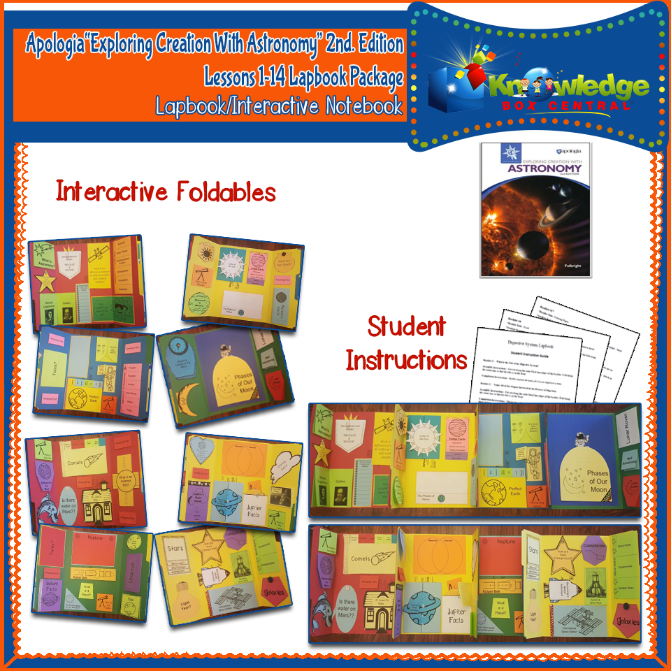 Apologia Exploring Creation w/ Astronomy 2nd Edition Lapbook Package