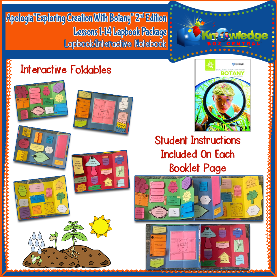 Apologia Exploring Creation With Botany 2nd Edition Lapbook Package