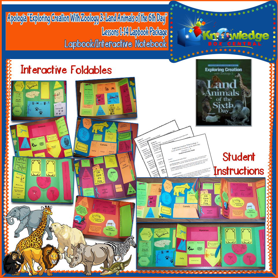 Apologia Exploring Creation w/ Zoology 3: Land Animals of the 6th Day ...