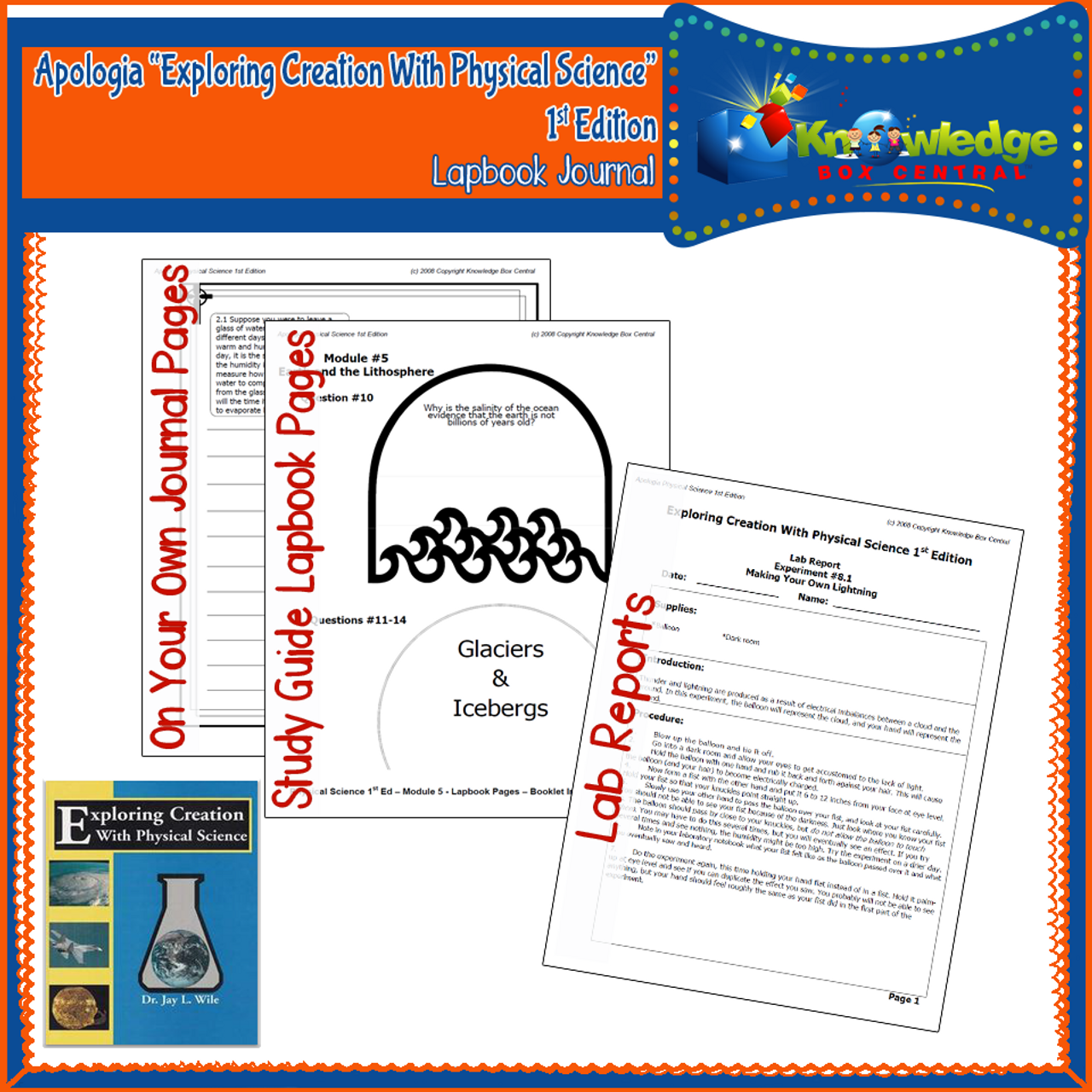 Apologia Exploring Creation With Physical Science 1st Ed Lapbook Journal