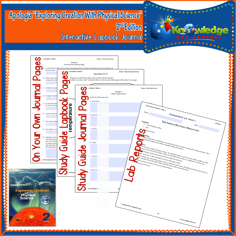 Apologia Exploring Creation With Physical Science 2nd Ed INTERACTIVE ...