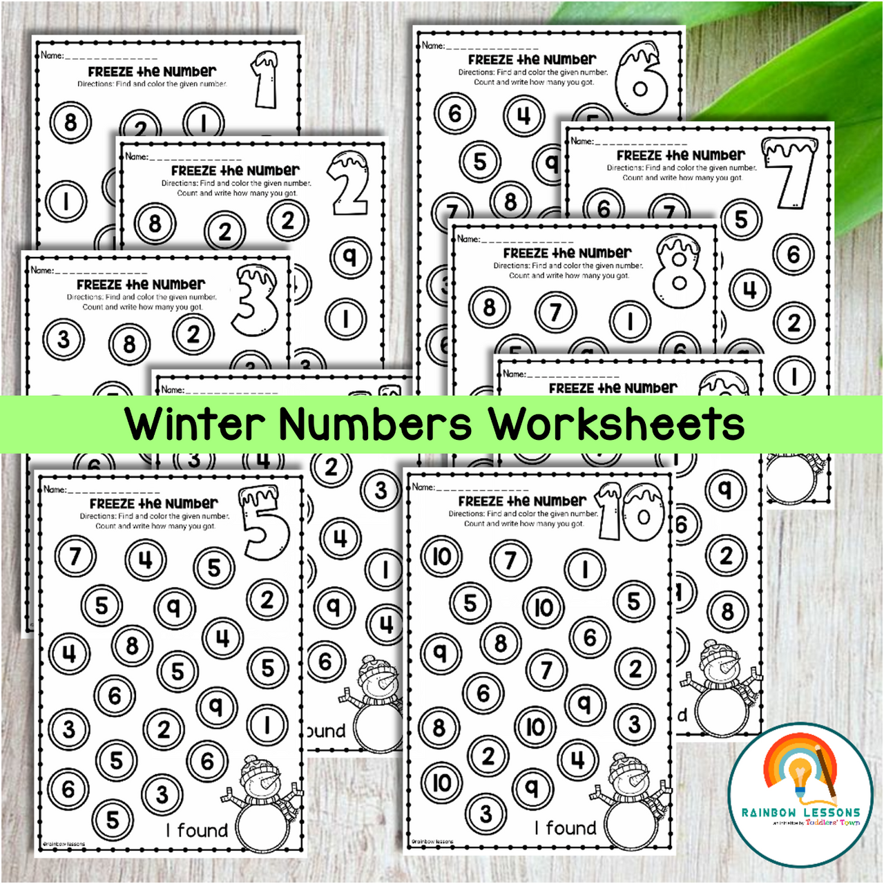 Kindergarten Math worksheets