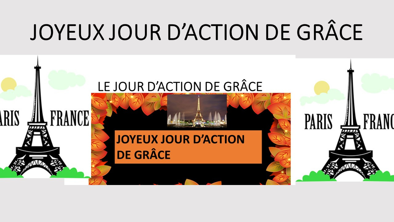 JOYEUX JOUR D’ACTION DE GRÂCE - Amped Up Learning